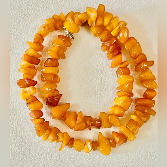 Jewelry | Vtg Healing Natural Honey Baltic Amber Nuggets Beadad ...